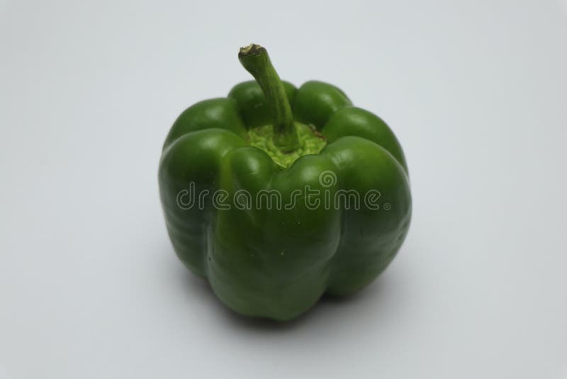 Shape of Green Color Capsicum Stock Image - Image of organic ...