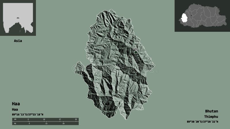 Haa, District of Bhutan,. Previews. Administrative Stock Illustration ...