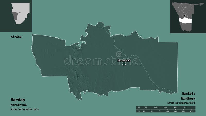 Hardap, Region of Namibia,. Previews. Administrative Stock Illustration ...