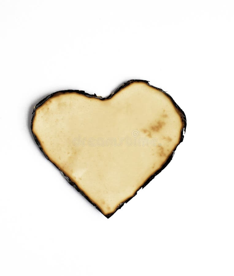 The Shape is Heart-shaped. Meaning Broken Heart Close-up on White Stock ...