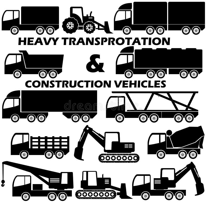 Shape heavy transportation stock vector. Illustration of front - 59625660