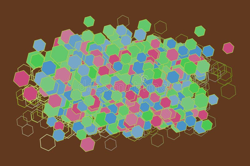 Shape of Hexagon, Abstract Background Pattern. Repeat, Decoration ...