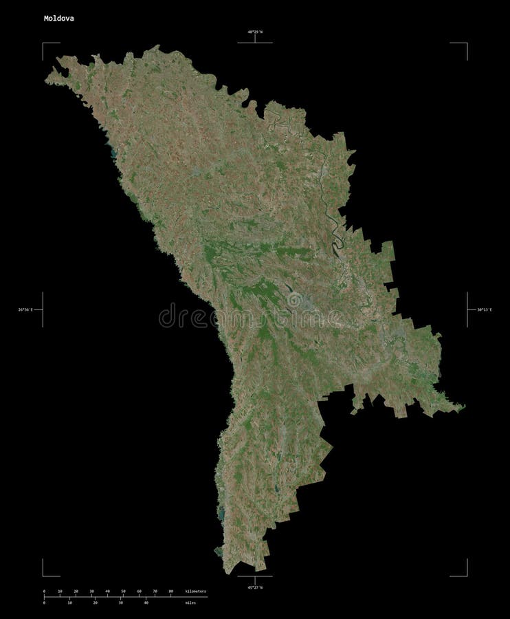 moldova physical map