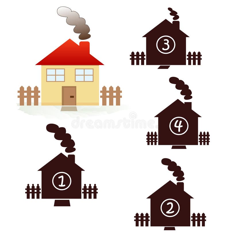 Shape of the house stock illustration. Illustration of shade - 23479472