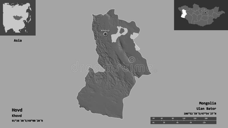 Hovd, Province of Mongolia,. Previews. Bilevel Stock Illustration ...