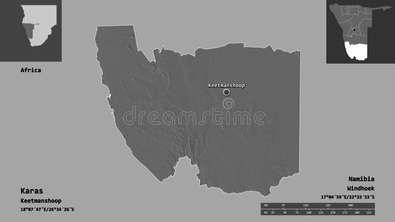Karas, Region of Namibia,. Previews. Bilevel Stock Illustration ...
