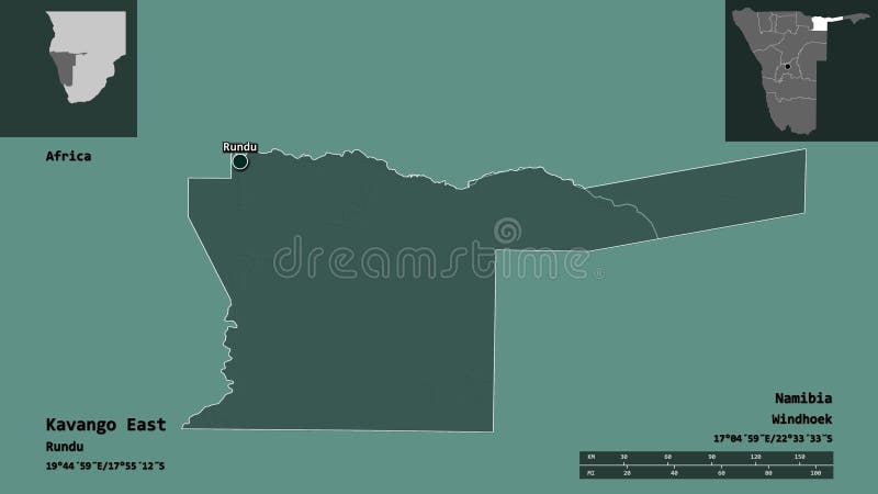 Kavango East, Region of Namibia,. Previews. Administrative Stock ...