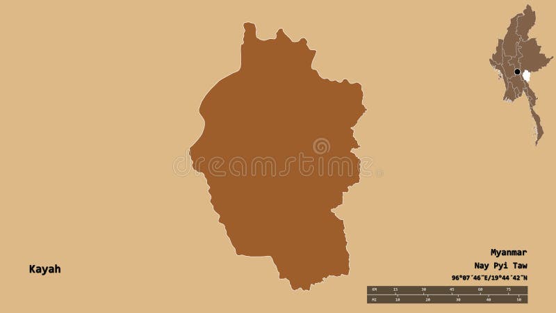 Kayah, State of Myanmar, Zoomed. Pattern Stock Illustration ...