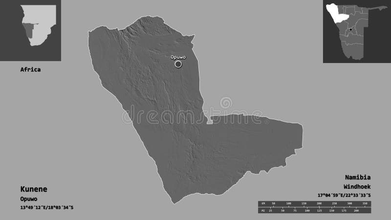 Kunene, Region of Namibia,. Previews. Bilevel Stock Illustration ...
