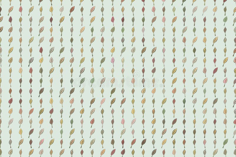 Shape of Leaves Drawing, Abstract Background Pattern. Color, Messy ...