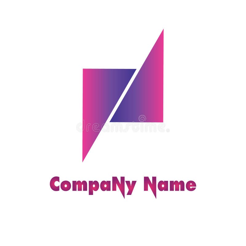 Shape Logo with Gradient Color Stock Vector - Illustration of graphic ...