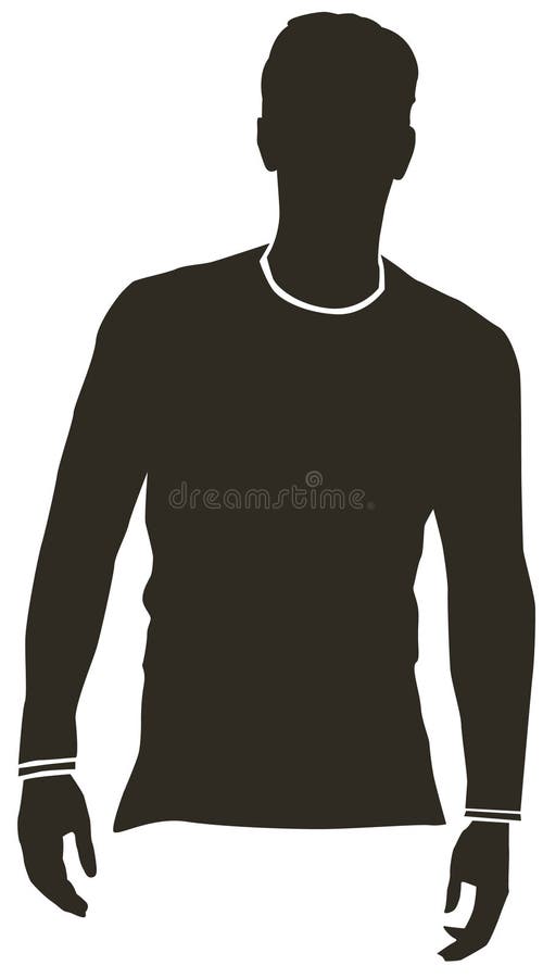Shape of man stock illustration. Illustration of fashion - 550208