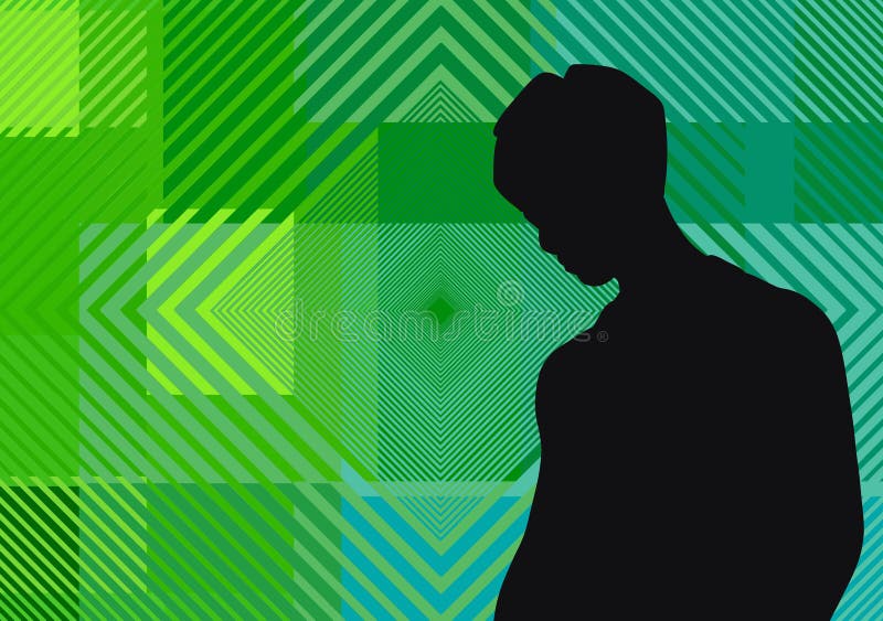 Shape Man on Color Background Stock Illustration - Illustration of ...