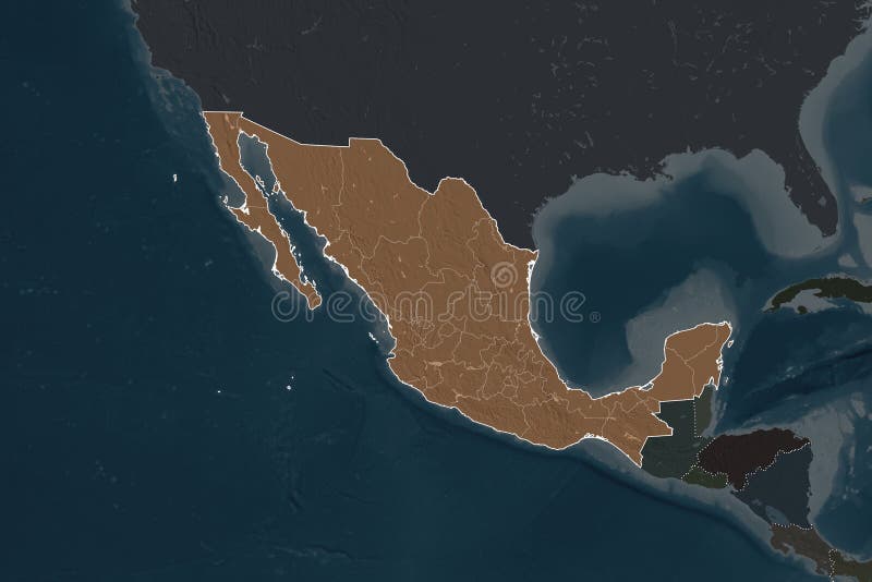 Mexico Map with Borders of the States – Vector Stock Vector ...