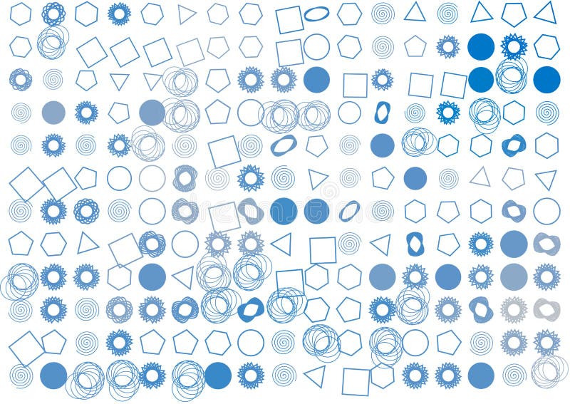 Shape Of Mixed Abstract Background Pattern Tile Canvas Vector And Web Stock Vector