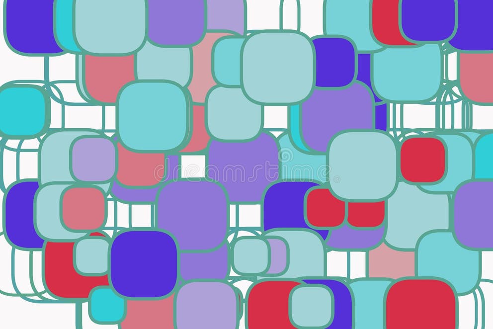 Shape Of Mixed Abstract Background Pattern Shape Style White Cover And Repeat Stock Vector