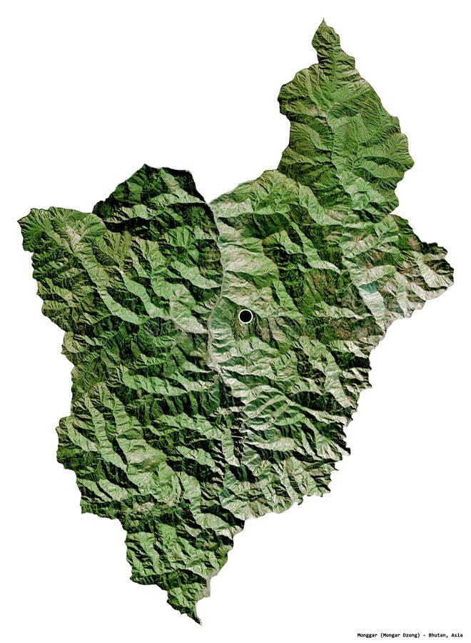 Mongar District Districts of Bhutan, Kingdom of Bhutan Map Vector ...