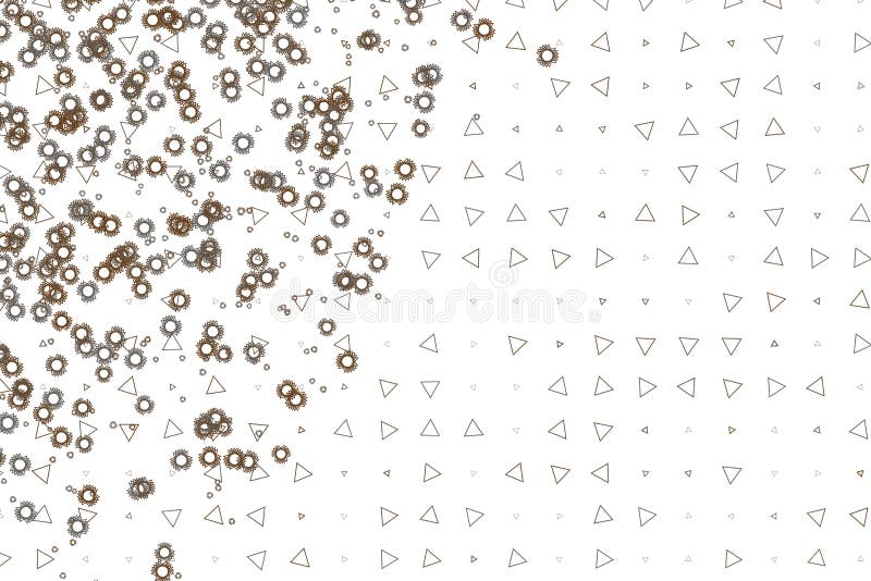 Shape of Motion, Particle or Random, Abstract Background Pattern. White ...