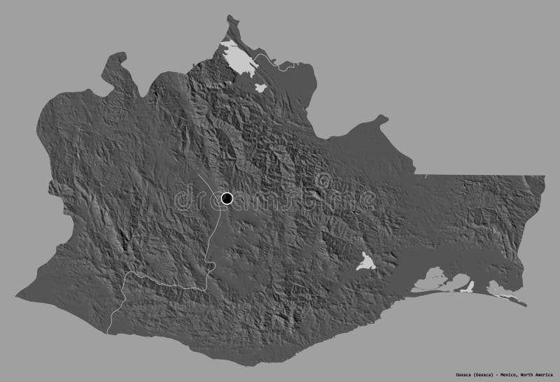 Oaxaca State Location on Map of Mexico Stock Vector - Illustration of ...