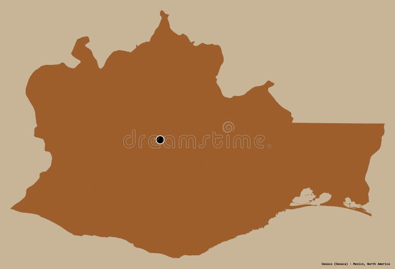 Oaxaca State Location on Map of Mexico Stock Vector - Illustration of ...