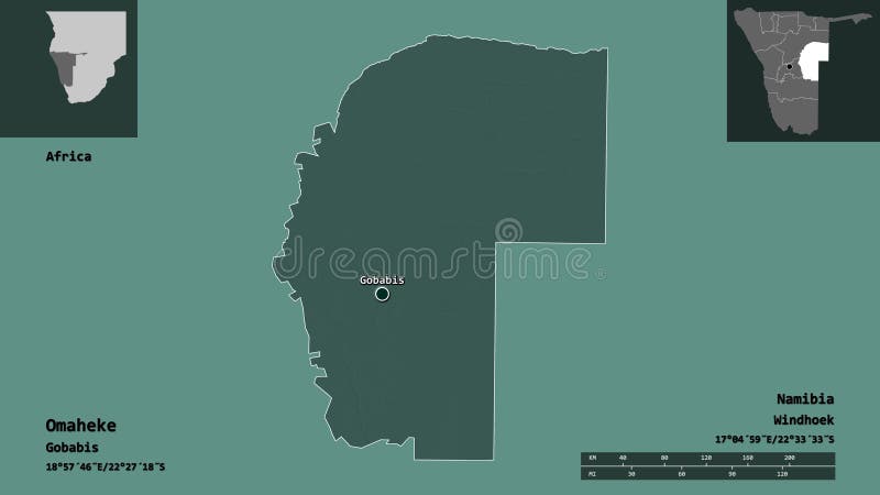 Omaheke, Region of Namibia,. Previews. Administrative Stock ...