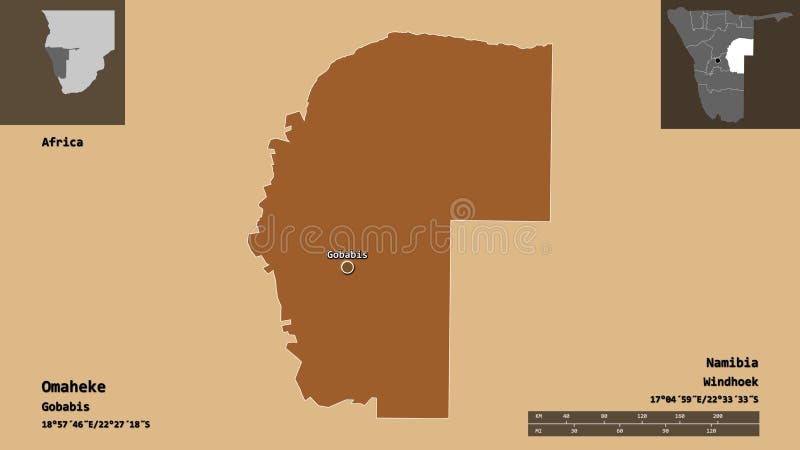 Omaheke, Region of Namibia,. Previews. Pattern Stock Illustration ...