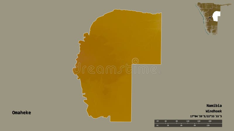Omaheke, Region of Namibia,. Previews. Administrative Stock ...