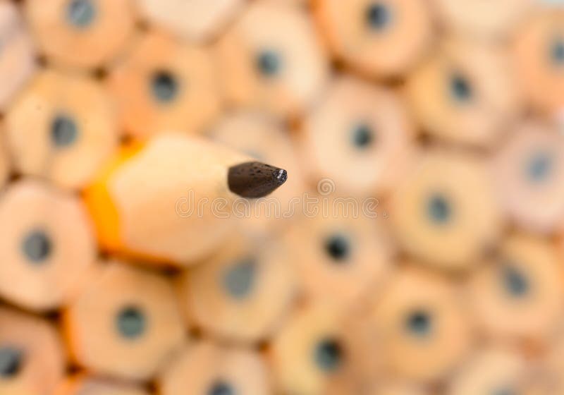 Shape pencil stand out stock image. Image of dark, pencil - 47930809