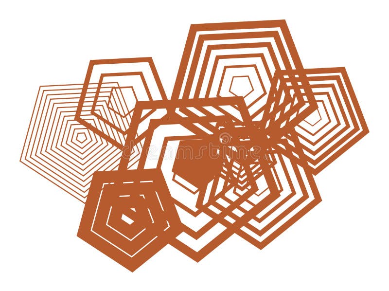 Shape of Pentagon, Abstract Geometric Background Pattern. Cover, Repeat ...