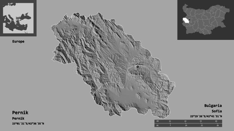 Pernik, Province of Bulgaria,. Previews. Bilevel Stock Illustration ...