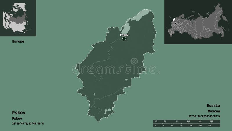 Pskov, Region of Russia,. Previews. Administrative Stock Illustration ...