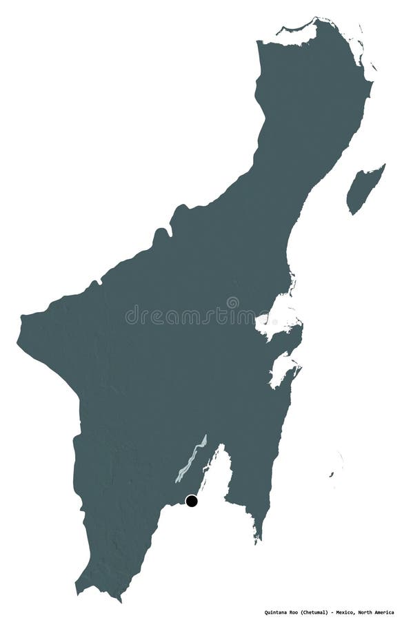 Quintana Roo, Administrative and Political Vector Map, Mexico Stock ...