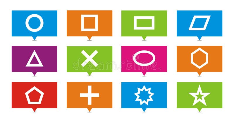 Shape rectangle pointers stock illustration. Illustration of pattern ...