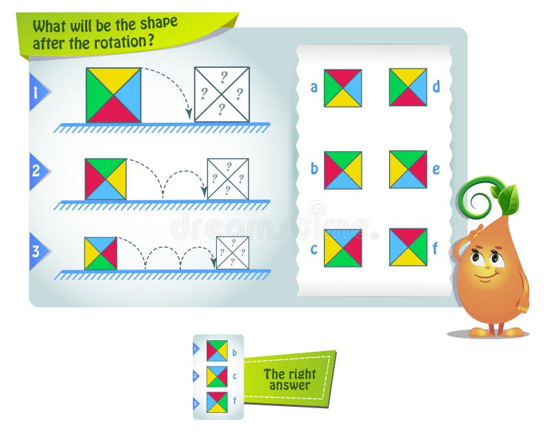 Shape after the rotation stock illustration. Illustration of adult ...