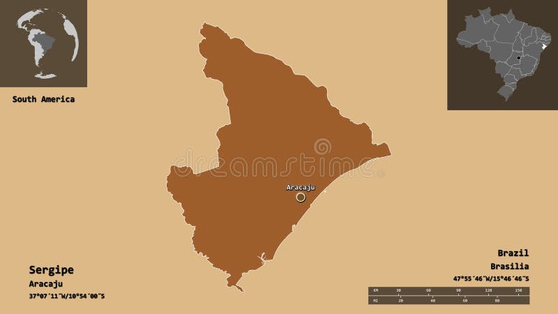 Sergipe, State of Brazil,. Previews. Pattern Stock Illustration ...