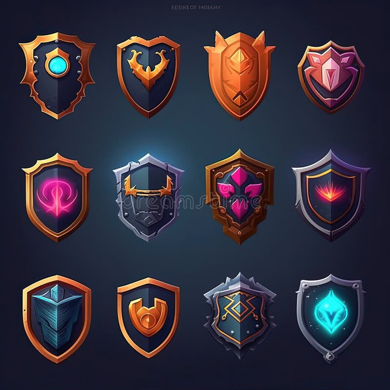 Shape Shield Game Ai Generated Stock Photo - Image of protection ...