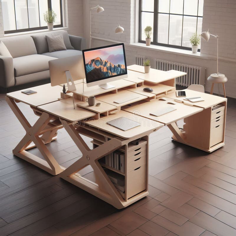40 Shape Shifting Desk a Work Desk that Changes Its Co Stock Photo ...
