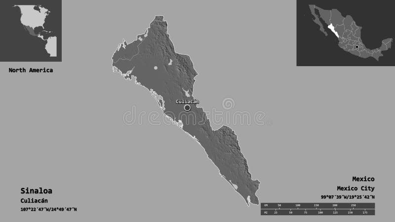 Sinaloa, State of Mexico,. Previews. Bilevel Stock Illustration - Illustration of bilevel ...