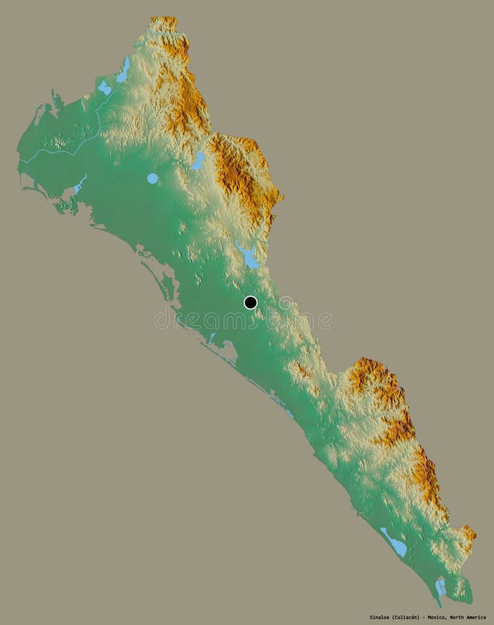 Sinaloa State Location on Map of Mexico Stock Vector - Illustration of ...