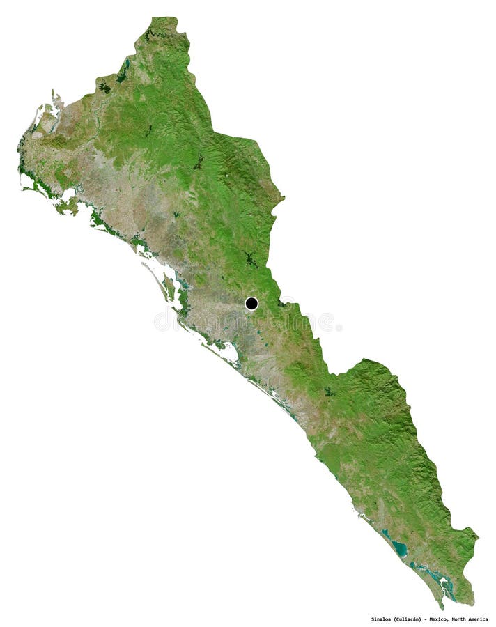3d Map of Sinaloa is a State of Mexico Stock Illustration ...