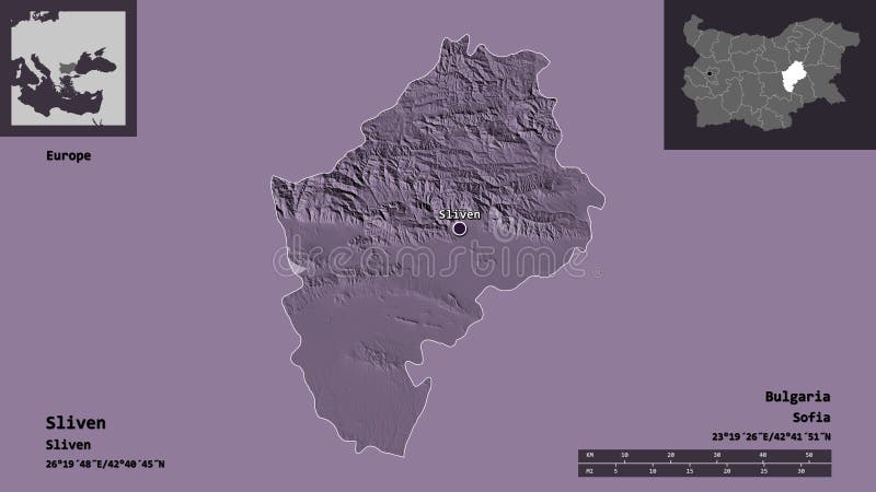 Sliven, Province of Bulgaria,. Previews. Administrative Stock ...