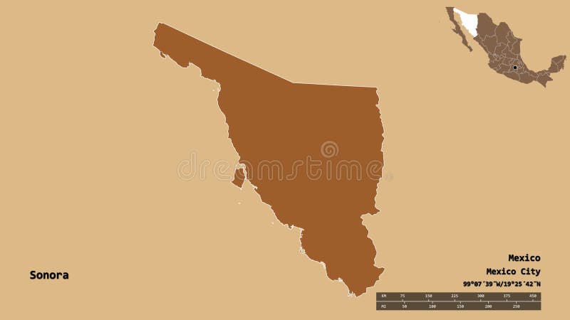 Sonora, State of Mexico, Zoomed. Pattern Stock Illustration ...