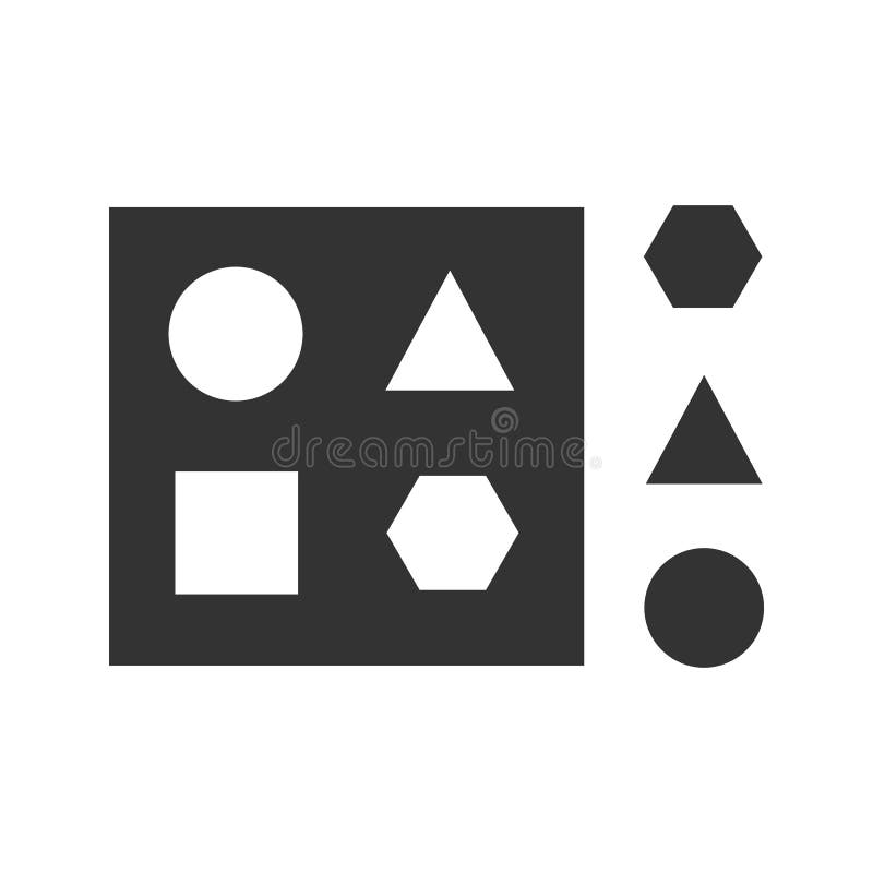 Shape Sorter Toy Line Icon. Educational Toy Vector Illustration ...