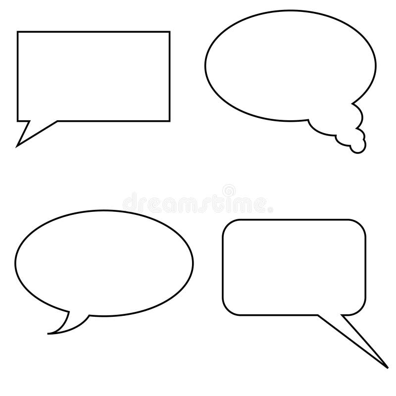 Shape for speaking stock vector. Illustration of concept - 8155593