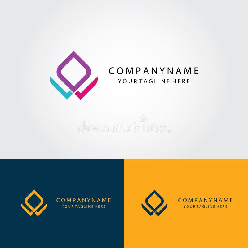 Shape square logo stock vector. Illustration of icon - 96006891