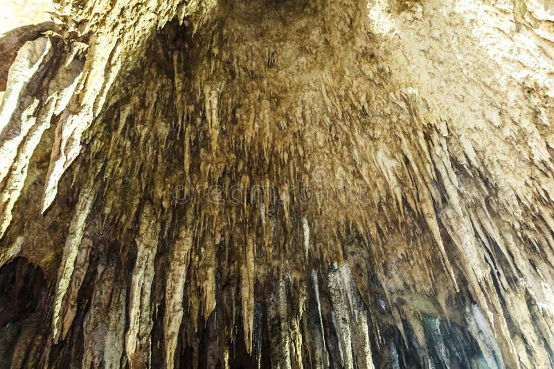 Shape of Stalactite in Cave. Stock Photo - Image of mountain, formation ...