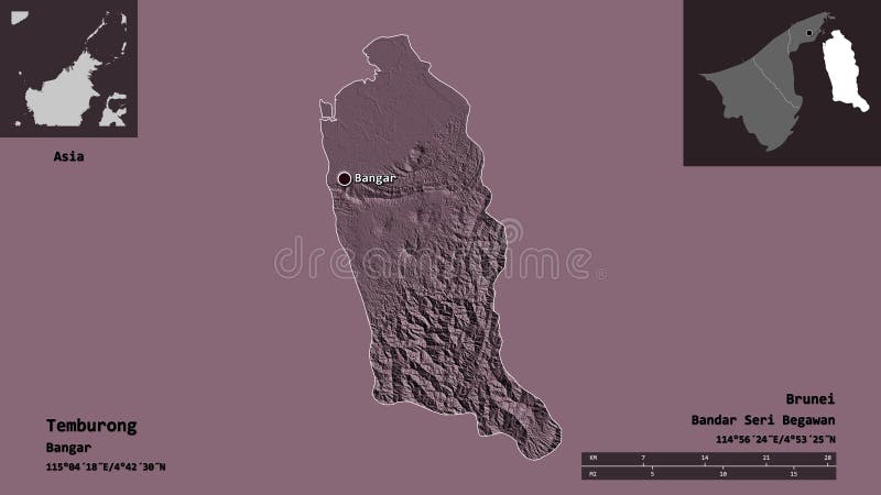 Temburong, District of Brunei,. Previews. Administrative Stock ...