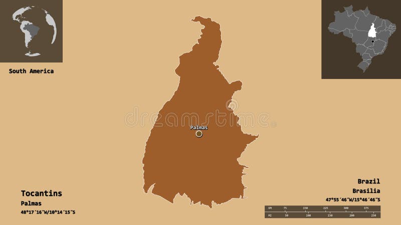 Tocantins, State of Brazil,. Previews. Pattern Stock Illustration ...