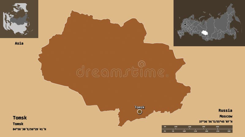 Tomsk, Region of Russia,. Previews. Pattern Stock Illustration ...