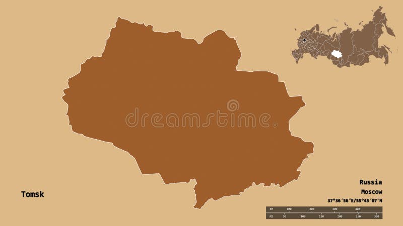 Tomsk, Region of Russia, Zoomed. Pattern Stock Illustration ...